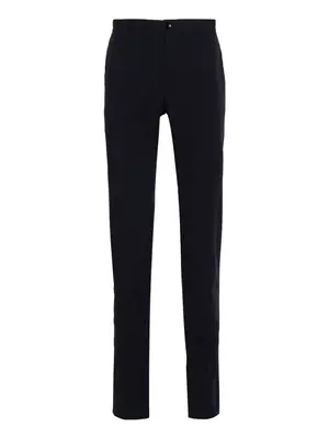 Incotex Mid-waist Slim-fit Trousers - Blue
