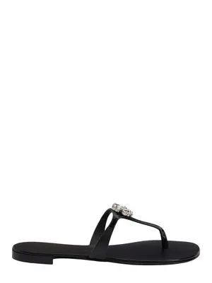 GIUSEPPE ZANOTTI Brionne Crystal-embellished Sandals - Black