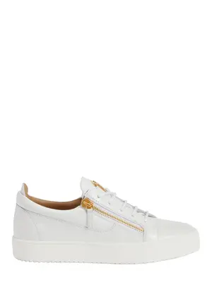 GIUSEPPE ZANOTTI Frankie Double-zip Low-top Sneakers - White