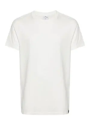 COURREGES Crew-neck Cotton T-shirt - White