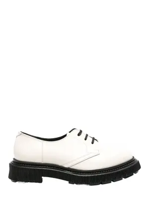 ADIEU PARIS Type 132 Leather Derby Shoes - White