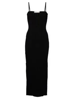 Jacquemus La Robe Sierra Midi Dress - Black