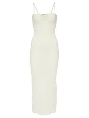Jacquemus La Robe Sierra Midi Dress - White