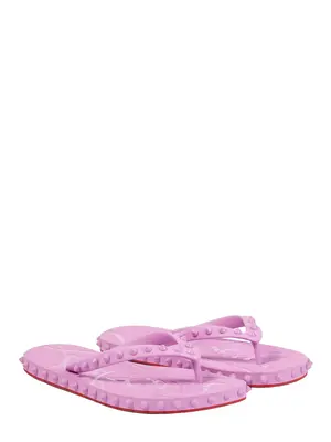 CHRISTIAN LOUBOUTIN Christian Louboutin Super Loubi Flip Thong Sandals Pink