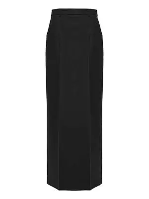 Valentino Garavani Wool-blend Maxi Skirt - Black