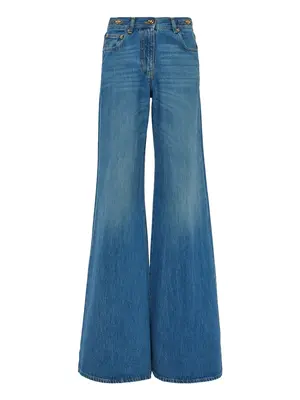 Versace Medusa '95 High-rise Flared Jeans - Blue