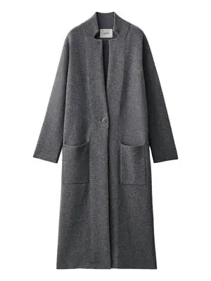 LISA YANG STORE Amie Knitted Cashmere Coat - Graphite