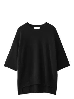 LISA YANG STORE Camille Heavy Knit Cashmere Sweater - Black