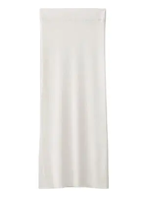 LISA YANG STORE Ronja Ribbed Cashmere Skirt - Ivory