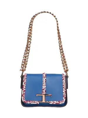 TOD'S Shoulder Bag In Calfskin Leather - Blue
