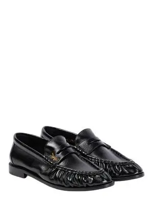 Saint Laurent Le Loafer Leather Loafers - Black