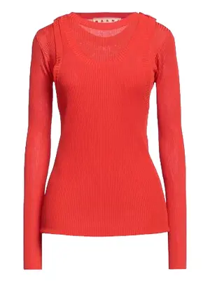 Marni Viscose Sweater - Tomato Red