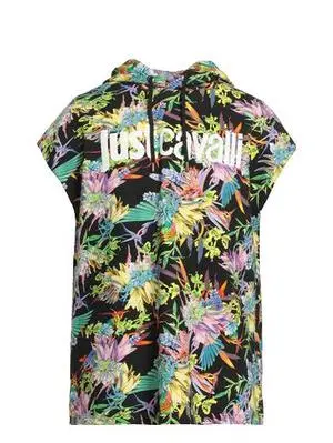 Just Cavalli Floral Print Sweatshirt - Black