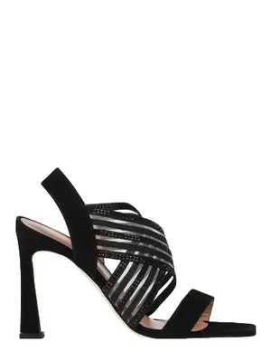POLLINI Ankle Strap Sandals - Black
