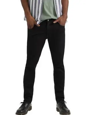 LEEM Rider Stretch Slim Straight Leg Jeans - Clean Black