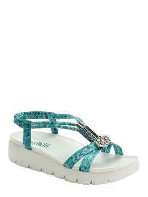 ALEGRIA BY PG LITE Alegria By PG Lite Roz Slingback Sandal Aqua Flora
