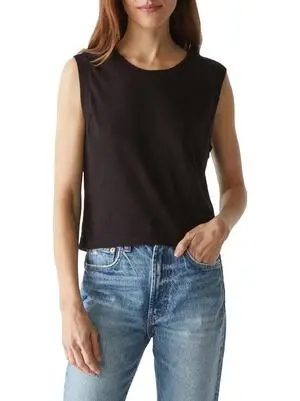 Michael Stars Johnnie Crewneck Tank - Black