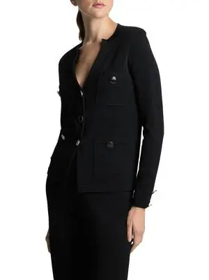 St. John Santiago Sweater Jacket - Black