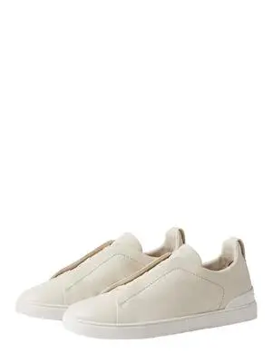 Zegna Triple Stitch™ Secondskin Low-Top Sneakers White