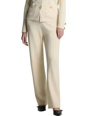 St. John Santiago Straight Leg Pants - Ecru