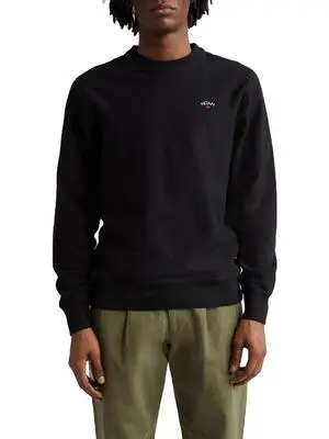 NOAH Classic French Terry Crewneck Sweatshirt - Black