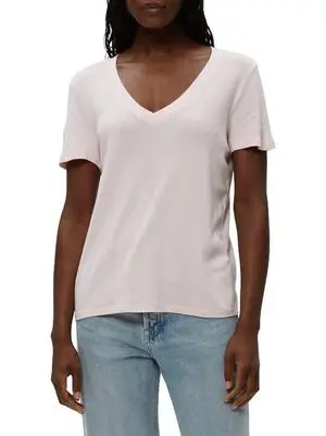Michael Stars Dylan Classic V-neck T-shirt - Lychee