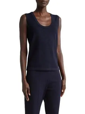 St. John Santiago Sleeveless Top - Midnight