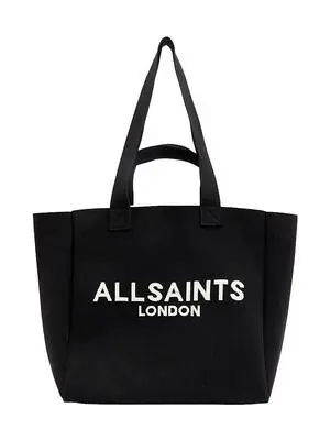 ALLSAINTS Izzy Logo Knit East/west Tote - Black