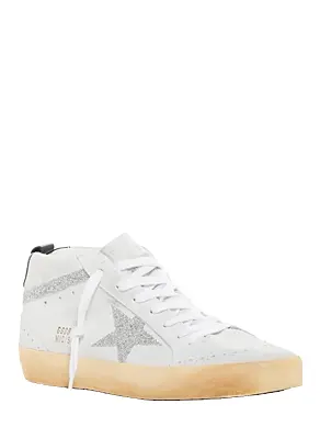 GOLDEN GOOSE Golden Goose Slide Embellished High-Top Sneakers White