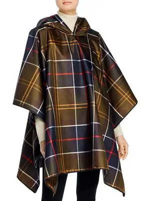 Barbour Tartan Packaway Poncho - Classic Tartan
