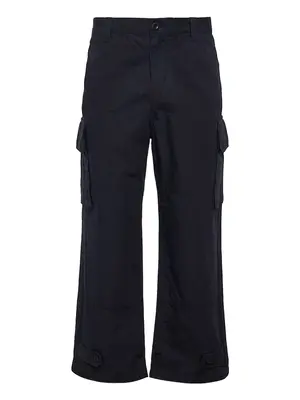 Comme Des Garçons Homme Cotton And Linen Cargo Pants - Blue