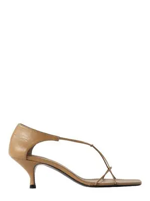 TOTEME Knot Leather Sandals - Neutrals