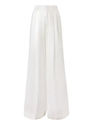 Chloé Chloé Ramie Wide-Leg Trousers White