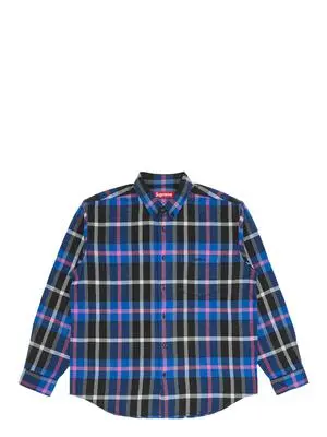 Supreme Plaid Flannel Shirt - Blue