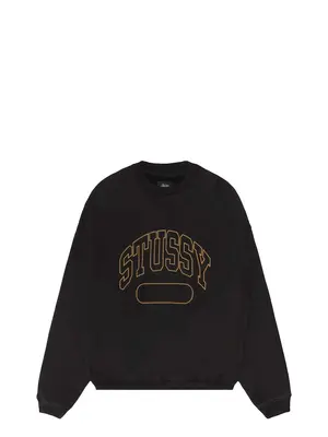 StÜssy Varsity Oversized Crewneck - Black