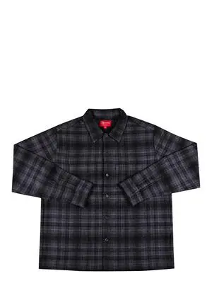 Supreme Plaid Flannel Shirt - Black