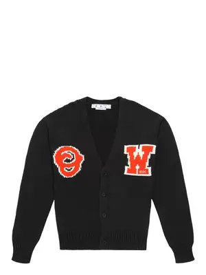 Off-White Patch Knit Cardigan - Black