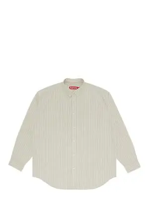Supreme Loose Fit Striped Shirt - Tan