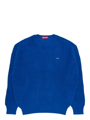 Supreme Supreme Small Box Ribbed Sweater Blue