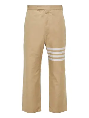 THOM BROWNE Thom Browne 4-Bar Cropped Straight Pants