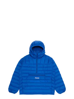 Supreme Micro Down Half Zip Hooded Pullover 'royal - Blue