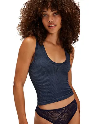 Free People Clean Slate Seamless Tank Quarry