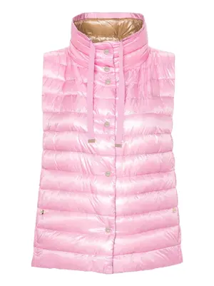 Herno Reversible Puffer Gilet - Pink