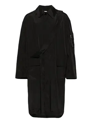 Random Identities Single-breasted Padded Coat - Black