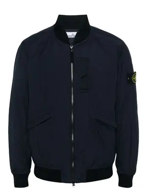 Stone Island Compass Badge Padded Jacket - Blue