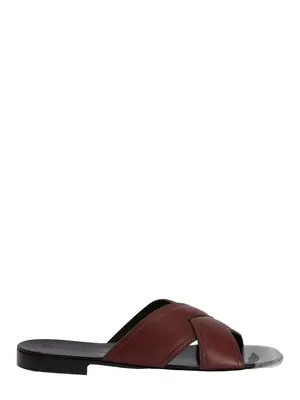 GIUSEPPE ZANOTTI Flavio Crossover-strap Sandals - Brown