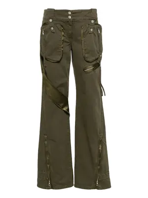 BLUMARINE Blumarine Satin-Insert Cargo Trousers