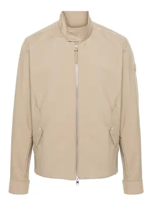 Moncler Chaberton Appliqué-logo Jacket - Neutrals