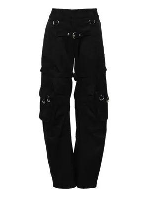 Off-White Cotton Straight-leg Trousers - Black