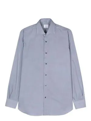 MAZZARELLI Geometric-pattern Shirt - Blue